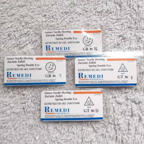 Jual REMEDI - Suture Needle Hecting | Hect Nald | Jarum Bedah Otot ...