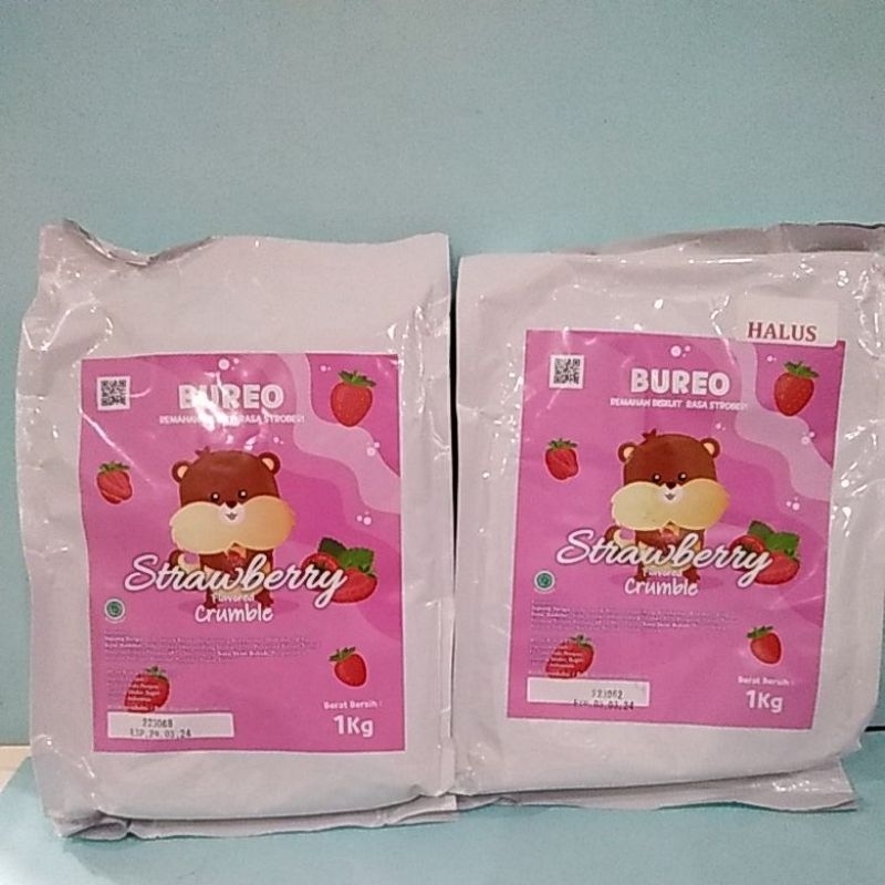 Jual BUREO (STRAWBERRY) CRUMBLE KASAR / HALUS 1 KG | Shopee Indonesia