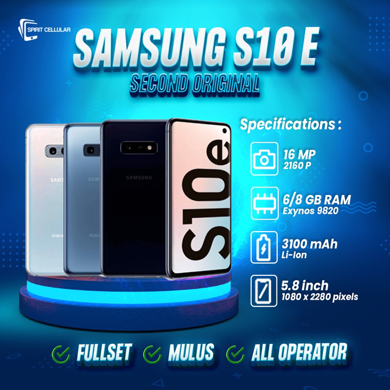 Jual Samsung Galaxy S10E 6/128Gb Samsung Second Original 100% Mulus Bergaransi Fullset | Shopee ...