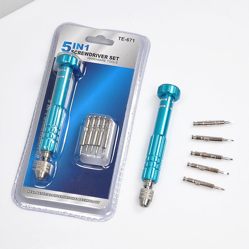 Jual Set 5 in 1 obeng multifungsi untuk perbaikan hp laptop dan ...