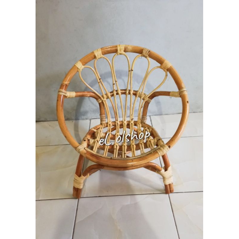 Jual kursi rotan mini kursi ece mini kursi keong | Shopee Indonesia