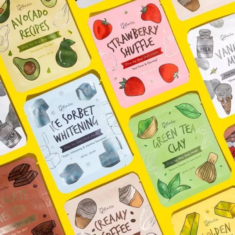 Jual BPOM Masker Wajah Lea Gloria 20 Gram / Masker Wajah Organik Bubuk by Lea Gloria Face Mask ...