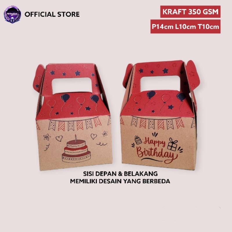 Jual Paper Bag Ulang Tahun/ Gable Box Happy Birthday/Kotak Ulang Tahun ...