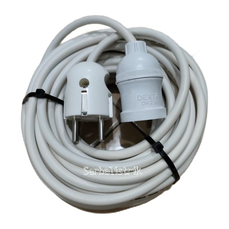 Jual Fitting lampu gantung Dexta SNI+Kabel listrik 1,2,3,4,5,6,7,8,9,10Meter | Shopee Indonesia