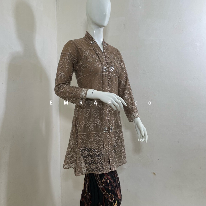 Jual kebaya tunik / kebaya kartini tile / kebaya kutubaru tile / kebaya ...