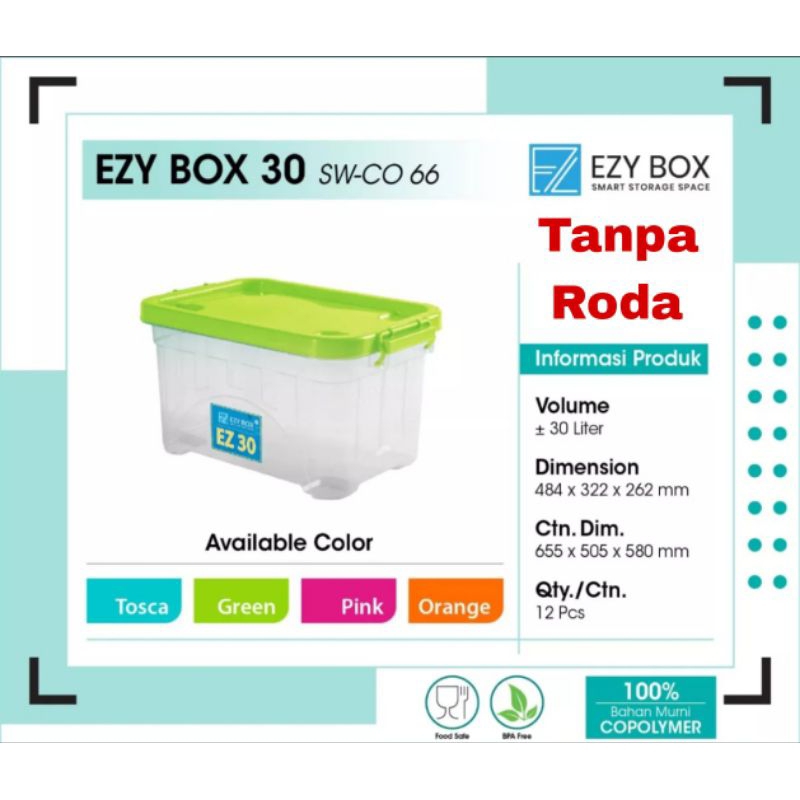 Jual Container Box Ezy Tempat Penyimpanan Kontainer 150 Ltr, 130 Ltr ...