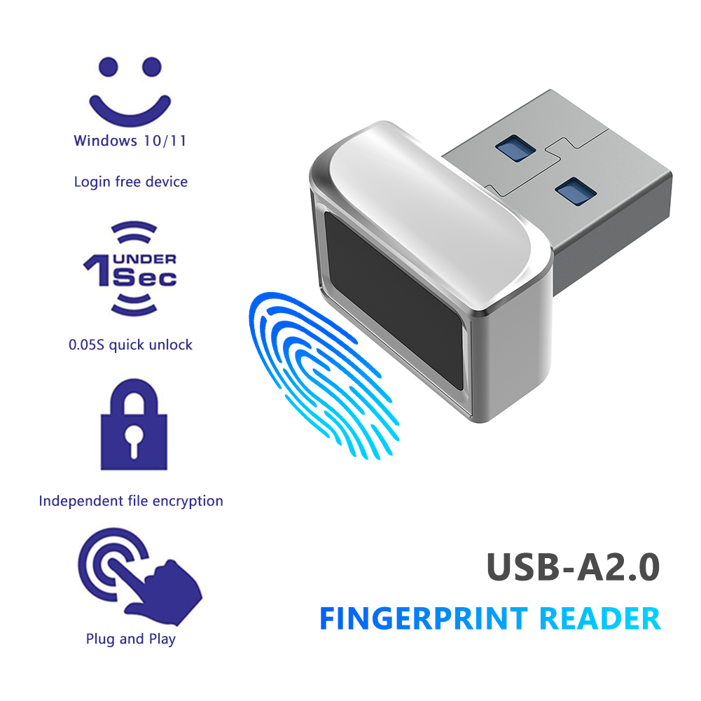 Jual USB Fingerprint Reader for Windows Hello PC Notebook Lock Fast ...