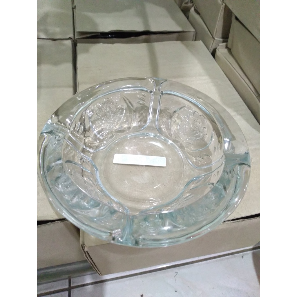 Jual Asbak Jumbo Kristal Kaca Tebal 20 cm Motif Aesthetic Elegan Harga ...