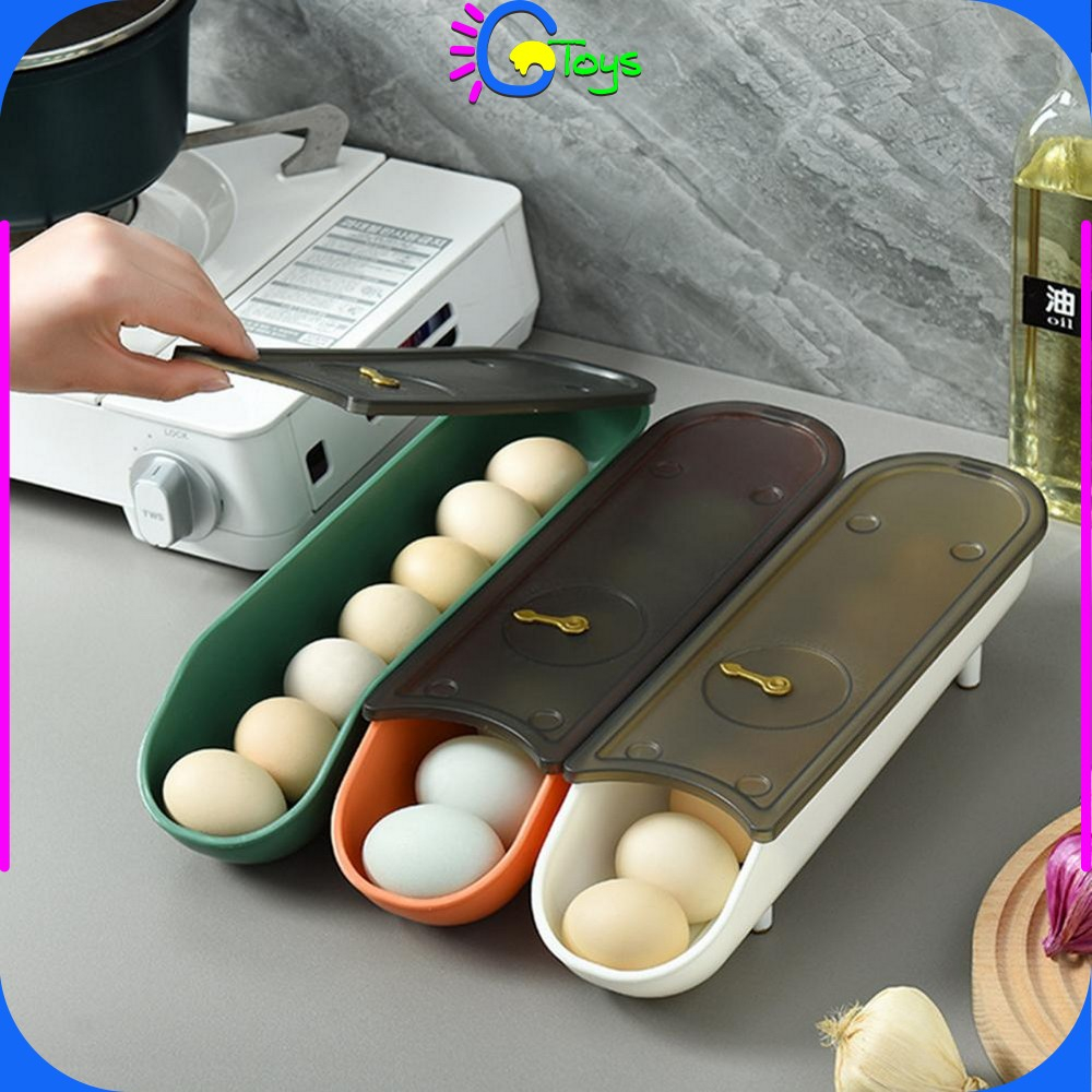 Jual CR-C861 Tempat Telur Ayam Estetik Storage Box Organizer / Wadah ...