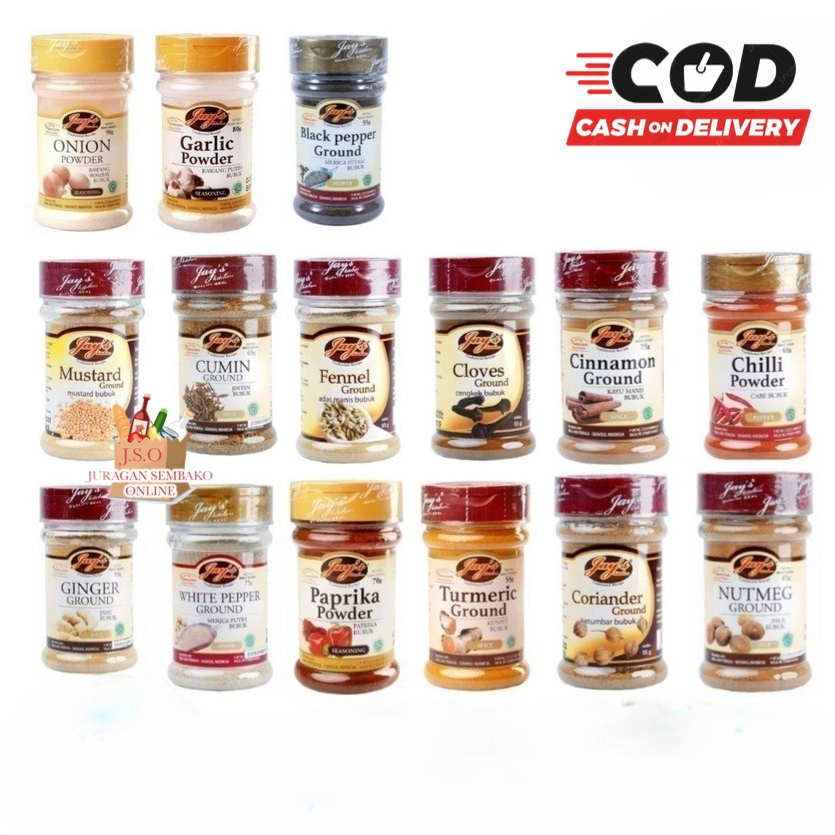 Jual (JSO) JAY’S / GARLIC POWDER / ALL PURPOSE SEASONING / CINNAMON ...