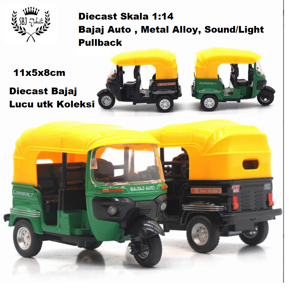 Jual Diecast Miniatur BAJAJ BAJAY BEMO Klasik Skala 1:14 Metal Alloy ...