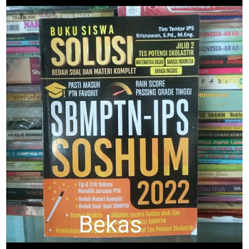 Jual Buku Siswa Solusi SBMPTN IPS SOSHUM 2022 Penerbit Andi | Shopee ...