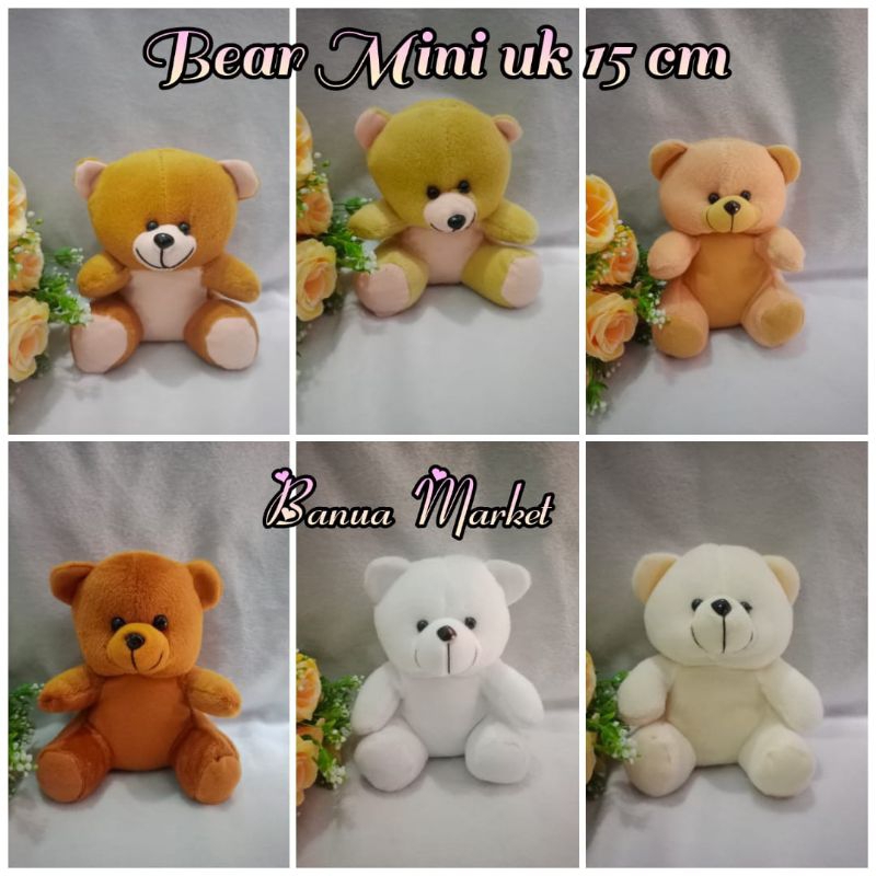 Jual Bagus Boneka Beruang Mini Lucu 15 -16 cm | Shopee Indonesia