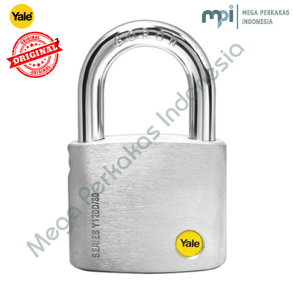 Jual Gembok Boron Shackle Y120 60 mm Yale Silver Series Outdoor - 5 Key ...