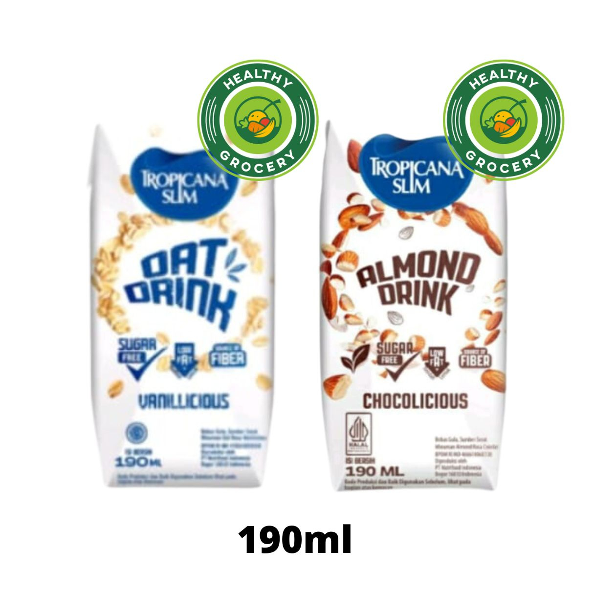 Jual Tropicana Slim Almond Drink Chocolicius 190ml / Oat Drink 190ml Vanilicious / Tropicana ...