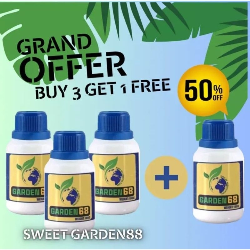 Jual Smart Garden Serbuk Putih- Garden68 vitamin tanaman | Shopee Indonesia