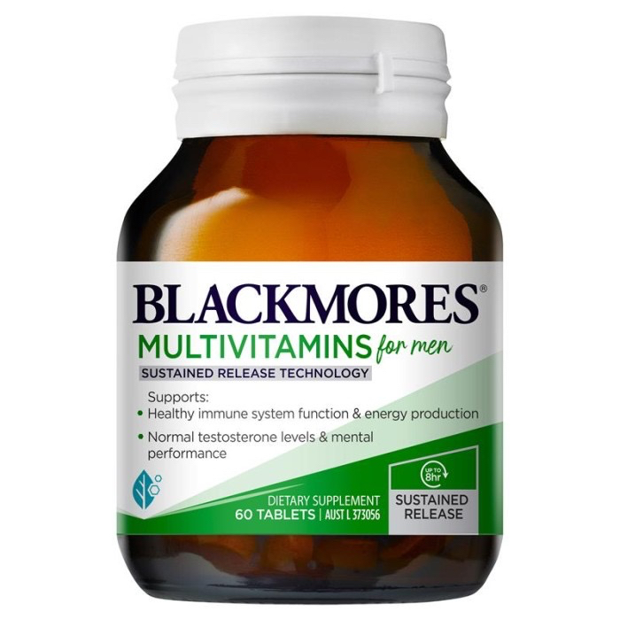 Jual Blackmores Multivitamin for Men Sustained Release isi 60 Tablets | Shopee Indonesia