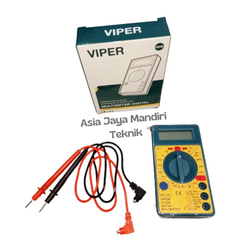 Jual MULTIMETER DIGITAL VIPER 830B / MULTITESTER DIGITAL PENGUKUR MERK ...