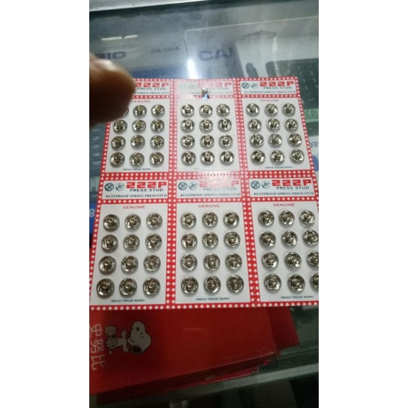 Jual Kancing jepret / kancing cetet 222 ukuran 11MM / kancing cetet 222 ...