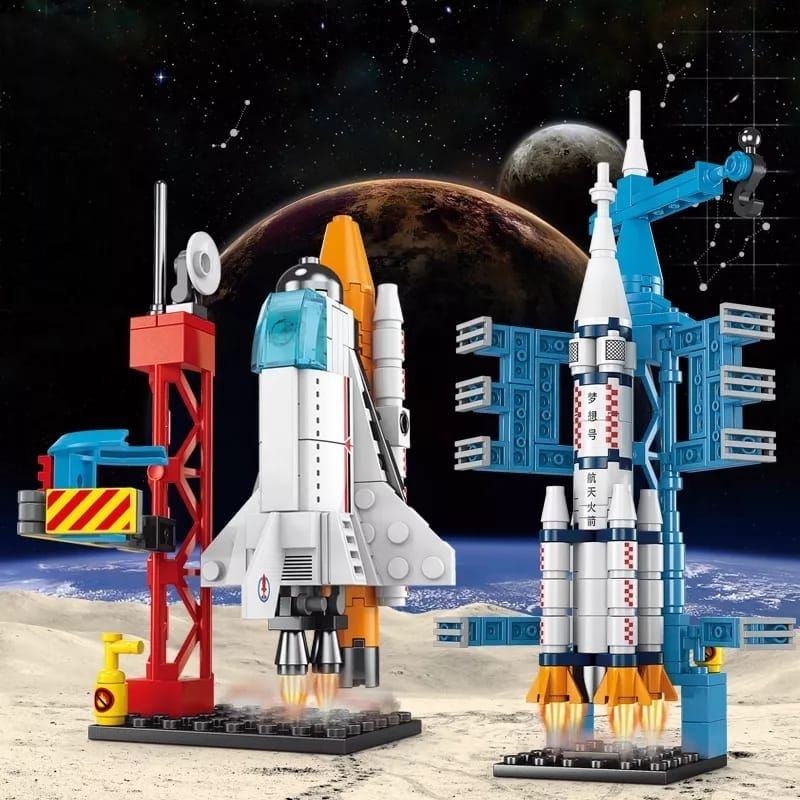 Jual Mainan Block Brick Space Shuttle Pesawat Ulang Alik Peluncur ...