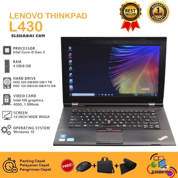 Jual HARGA LAPTOP BEKAS || Thinkpad L430 i5 gen3 8gb 512gb ssd mulussss ...