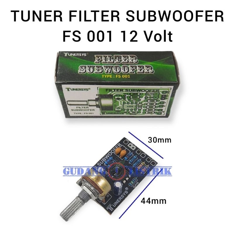 Jual Kit Filter Subwoofer FS 001 12 Volt Module Pengubah Suara ...