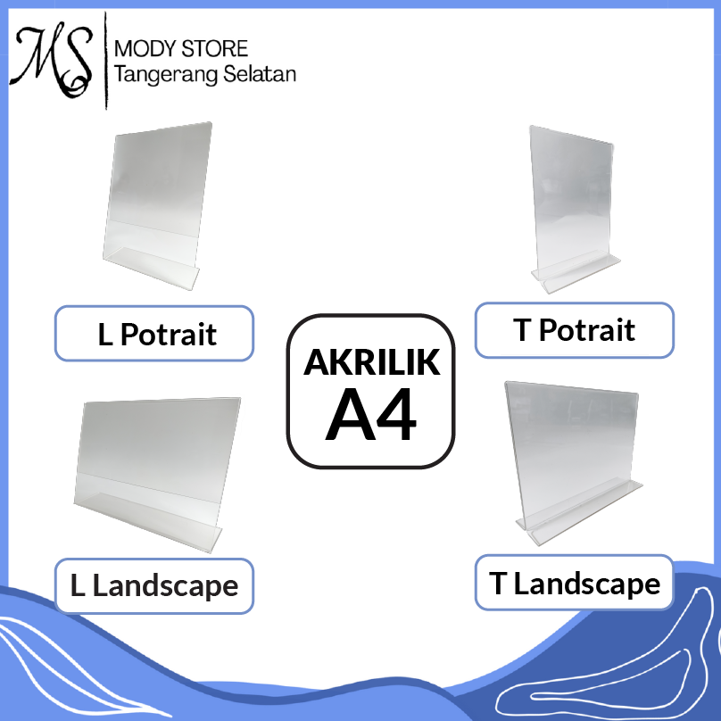 Jual Akrilik A4 / Tent Cart A4 / Akrilik Ukuran A4 / Tent Holder A4 ...