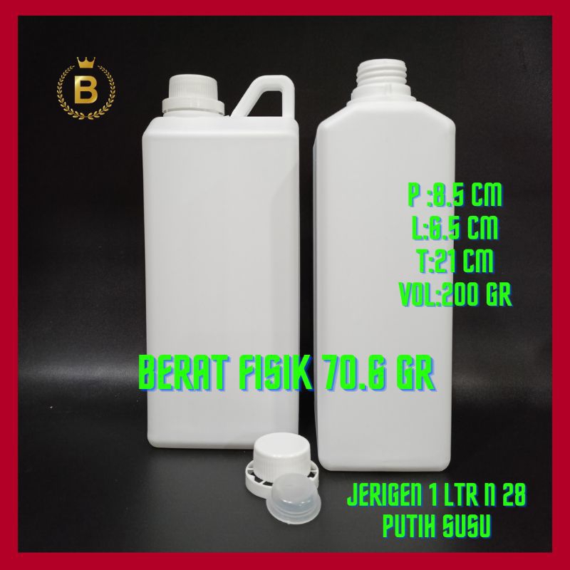 Jual JERIGEN 1 LTR N 28 PUTIH SUSU | Shopee Indonesia