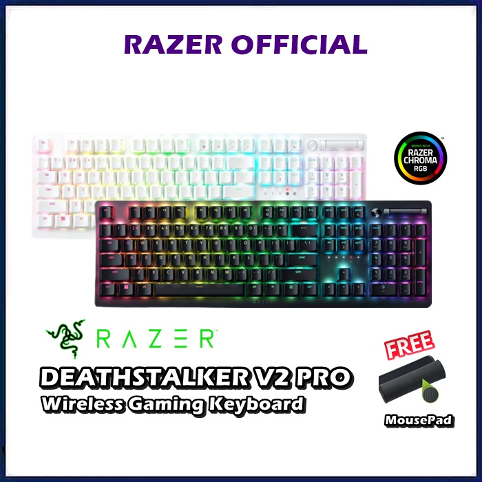 Jual Razer DeathStalker V2 Pro Low Profile Wireless Keyboard Death ...