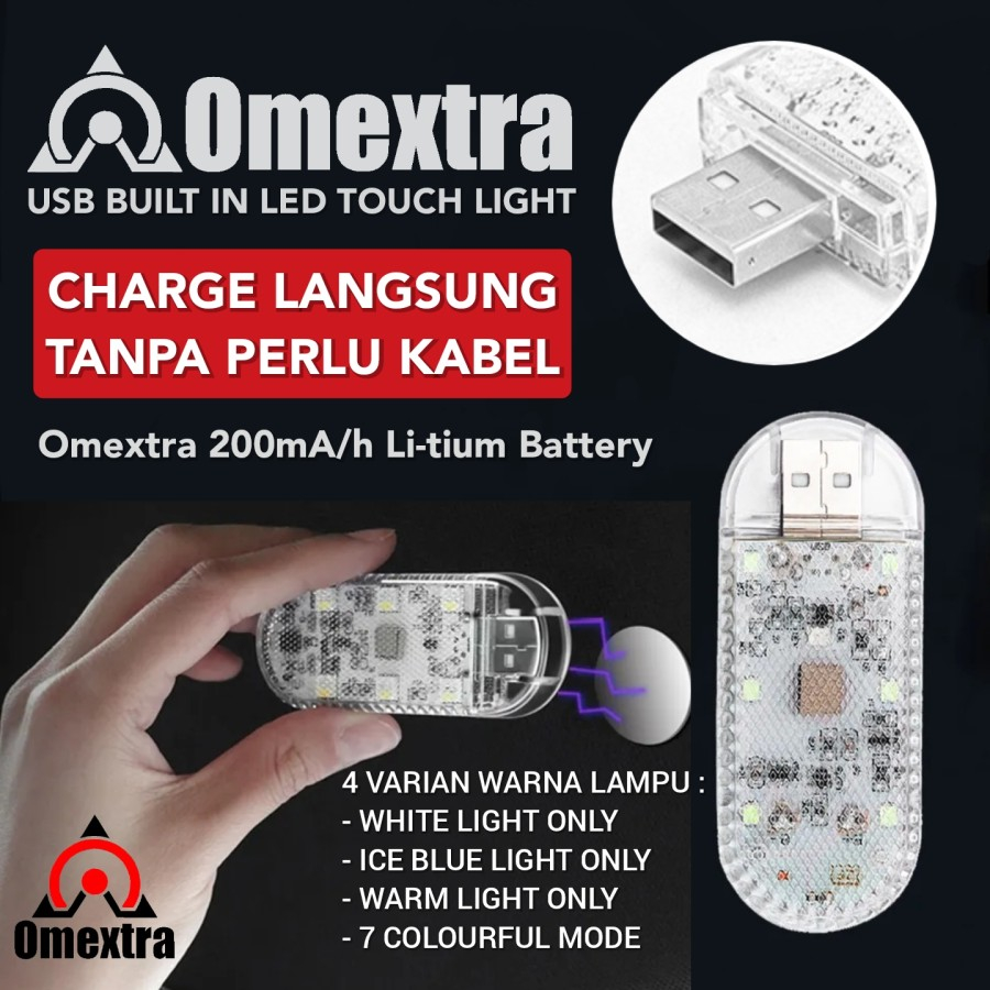 Jual New LED USB Touch Light Omextra Lampu Sentuh Magnet Direct Charge ...
