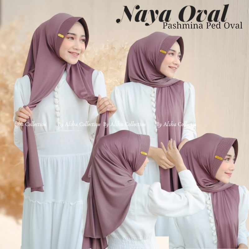 Jual Jilbab Pashmina Oval Naya Ori Alsha Hijab | Shopee Indonesia