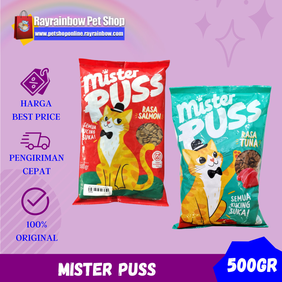 Jual Makanan Kucing Mister Puss Freshpack 500gr / Cat food Mister pus ...