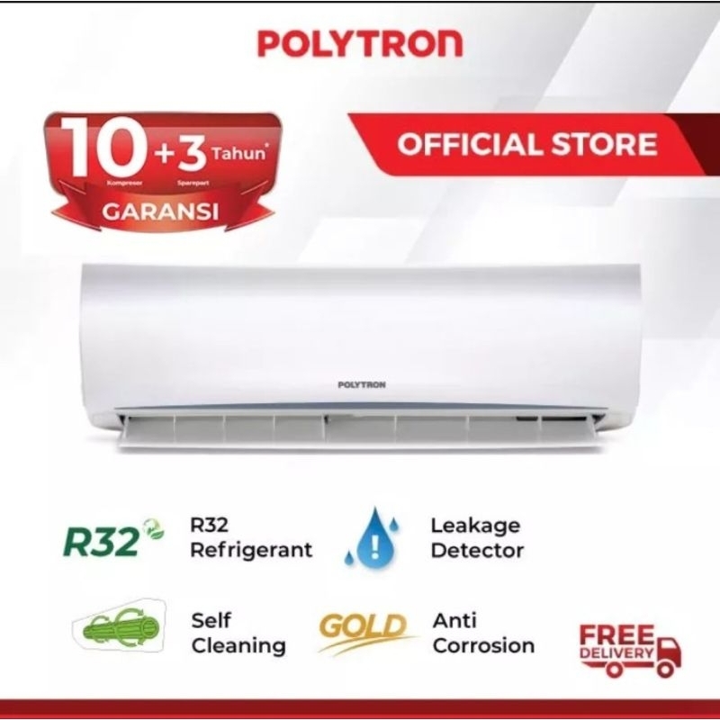 Jual AC Polytron Deluxe 1/2PK - PAC 05VH (Unit Only) | Shopee Indonesia
