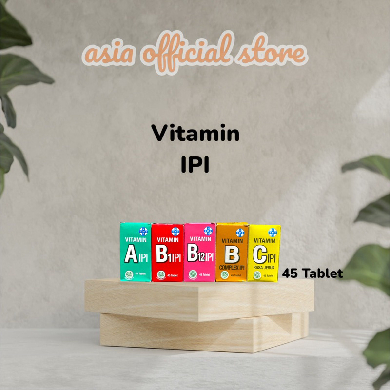 Jual Vitamin Tablet Hisap Vitamin IPI A IPI, B1 IPI, B12 IPI , B COMPLEX IPI, C IPI | Shopee ...