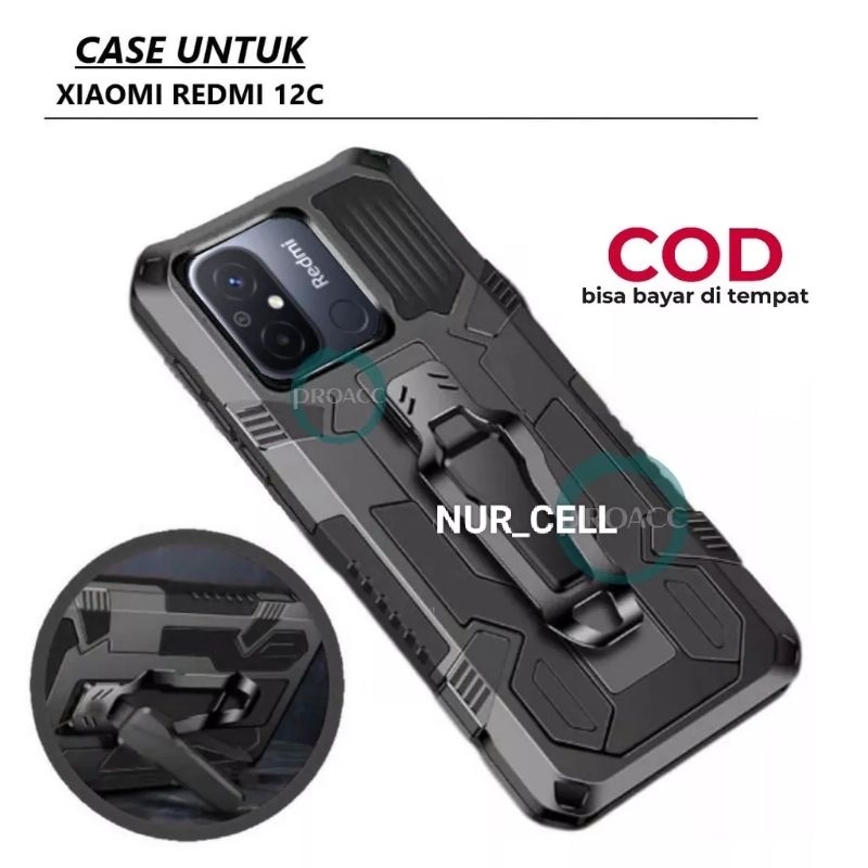 Jual Soft Case Belt XIAOMI REDMI 12C - 12 C Soft Case Cristal Belt Clip ...