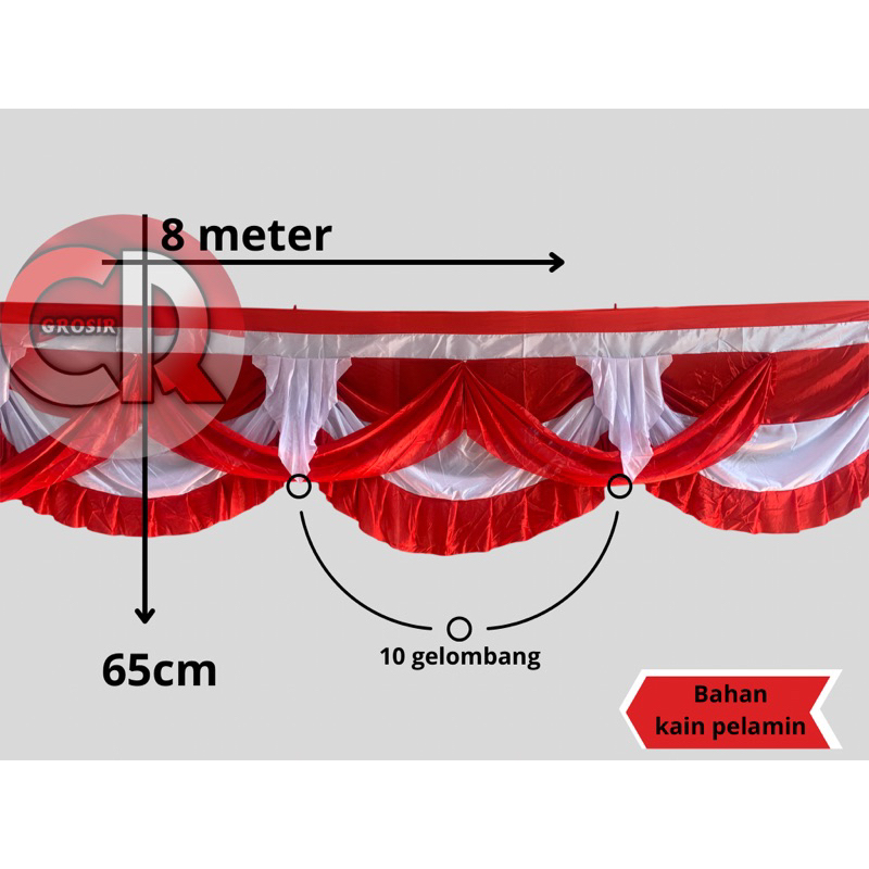 Jual BENDERA BACKGROUND SLENDANG 8 METER | Shopee Indonesia