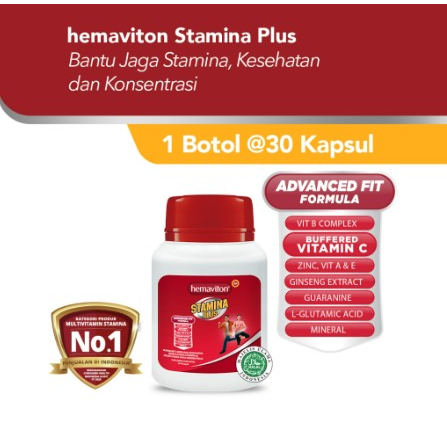 Jual Hemaviton Stamina Plus Botol 30 kapsul #MULTIVITAMIN - APOTEK ...