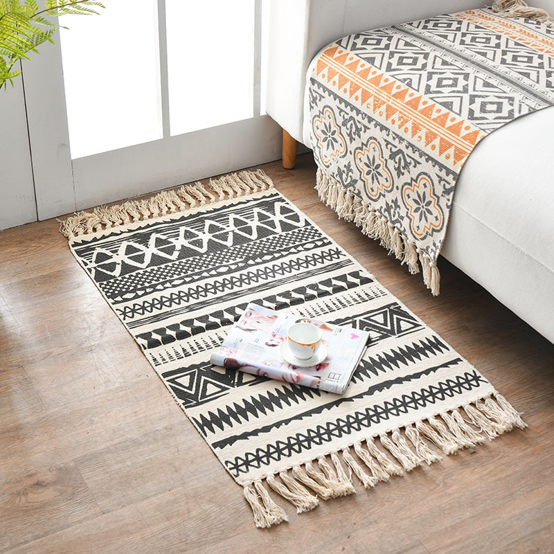 Jual Karpet Rumbai / Bohemian Tassel Rug Carpet Scandinavian gaya Bali ...