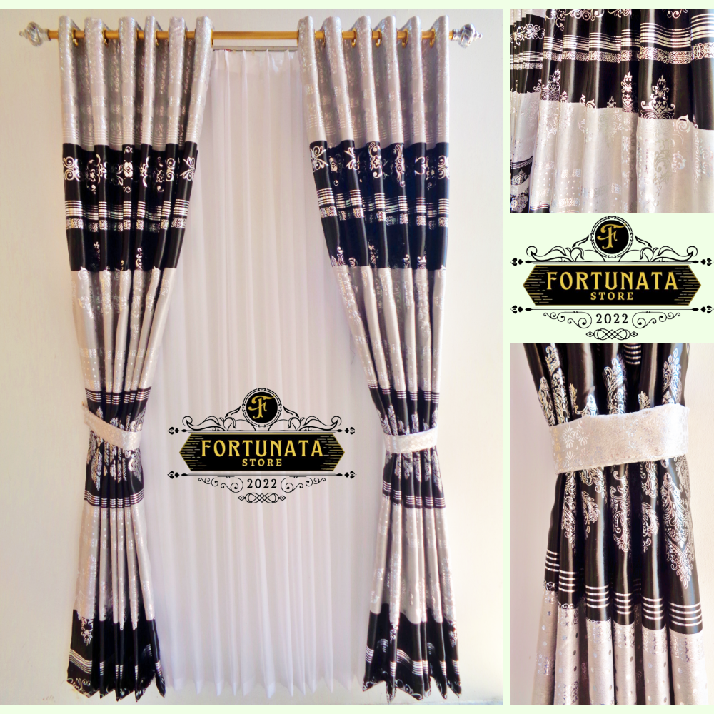 Jual GORDEN JENDELA MODEL SMOKRING 12 LUBANG RING / GORDYN MOTIF BATIK ...