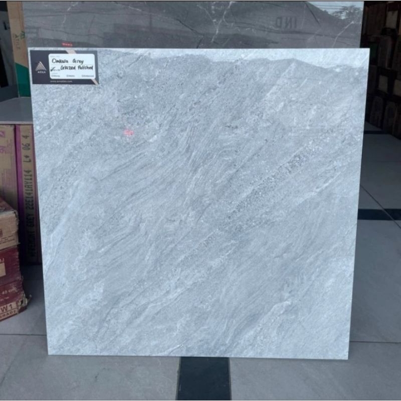 Jual Granit 60x60 Motif Marmer IKATAN | Arna Omkara Grey Glossy ...