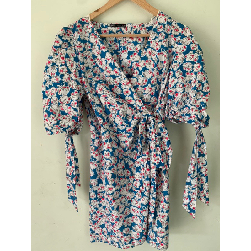 Jual Dress Zara Flower Preloved | Shopee Indonesia