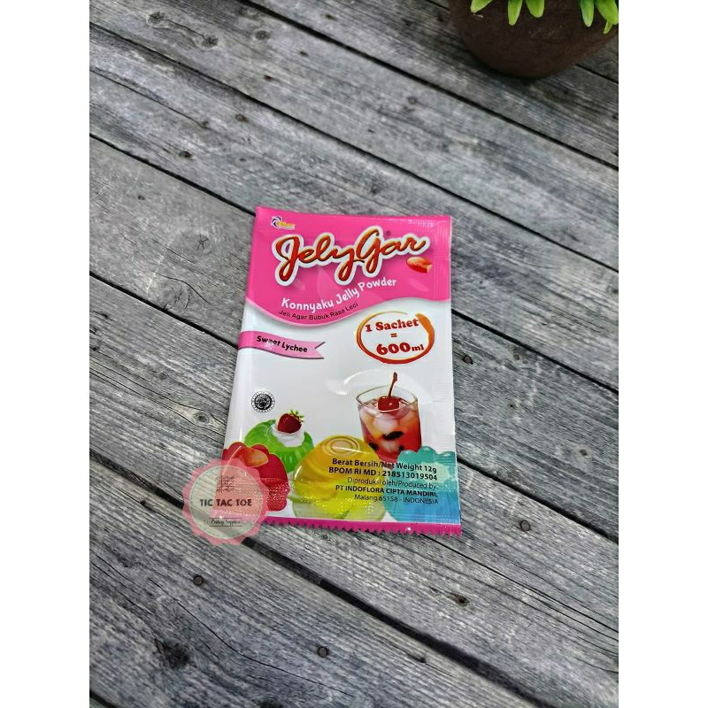 Jual JellyGar Rasa Leci Sachet 12gr / Serbuk Jelly | Shopee Indonesia