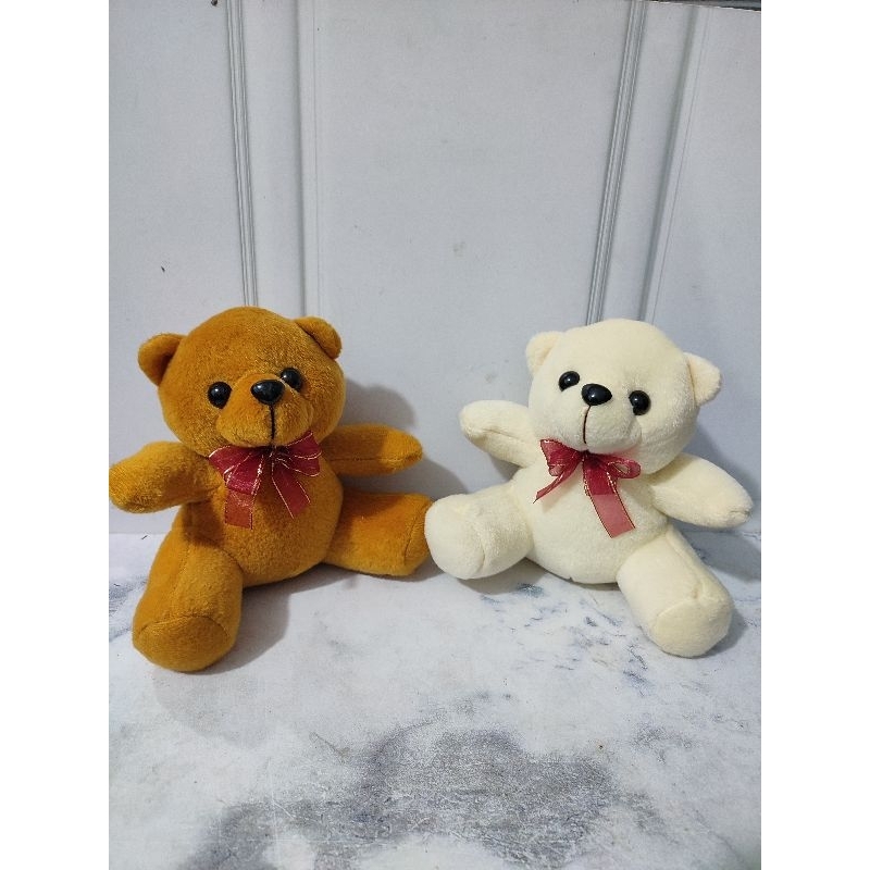Jual Boneka Beruang Mini Kecil untuk Wisuda / Boneka Buket Polos 15cm ...