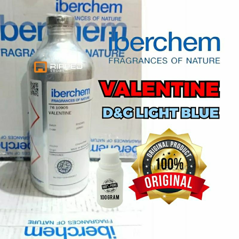 Jual (100 ML) VALENTINE BIBIT PARFUM MURNI DG LIGHT BLUE BY IBERCHEM ...