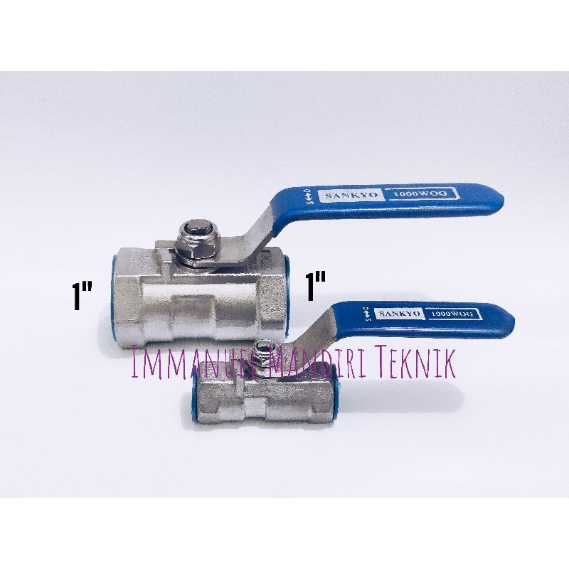 Jual Ball valve sankyo 1 inch ss316 1pc / Stop kran stainless 1 in sankyo | Shopee Indonesia
