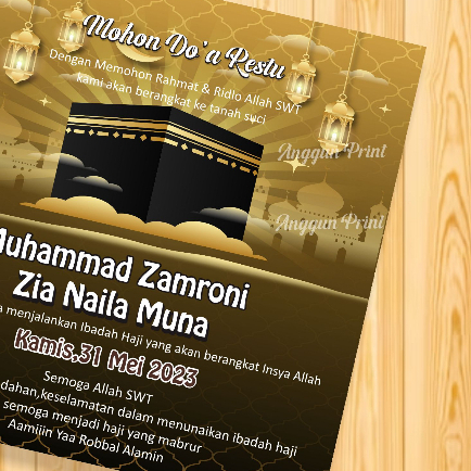 Jual Samir Berkat / Kartu Ucapan HAJI UMROH/kartu ucapan haji / umroh ...