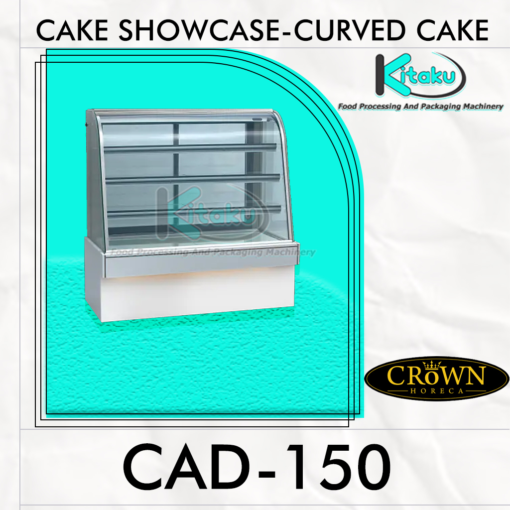 Jual CAKE SHOWCASE - CURVED CAKE SHOWCASE CAD-150 | Shopee Indonesia