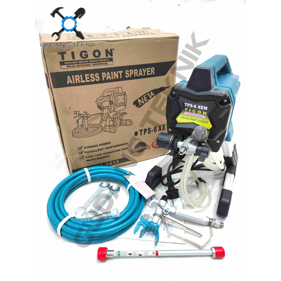 Jual Mesin Semprot Cat Spray Gun AIRLESS TPS 6XEM TIGON / Mesin Cat ...