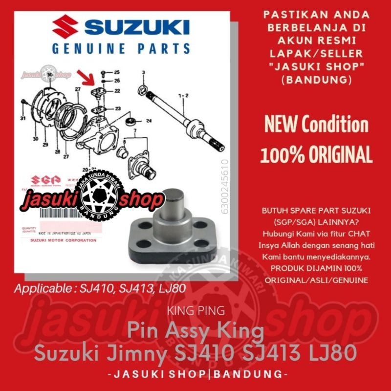 Jual Kingpin King Pin Pen Kingpen Suzuki Jimny Katana Sierra Caribian ...
