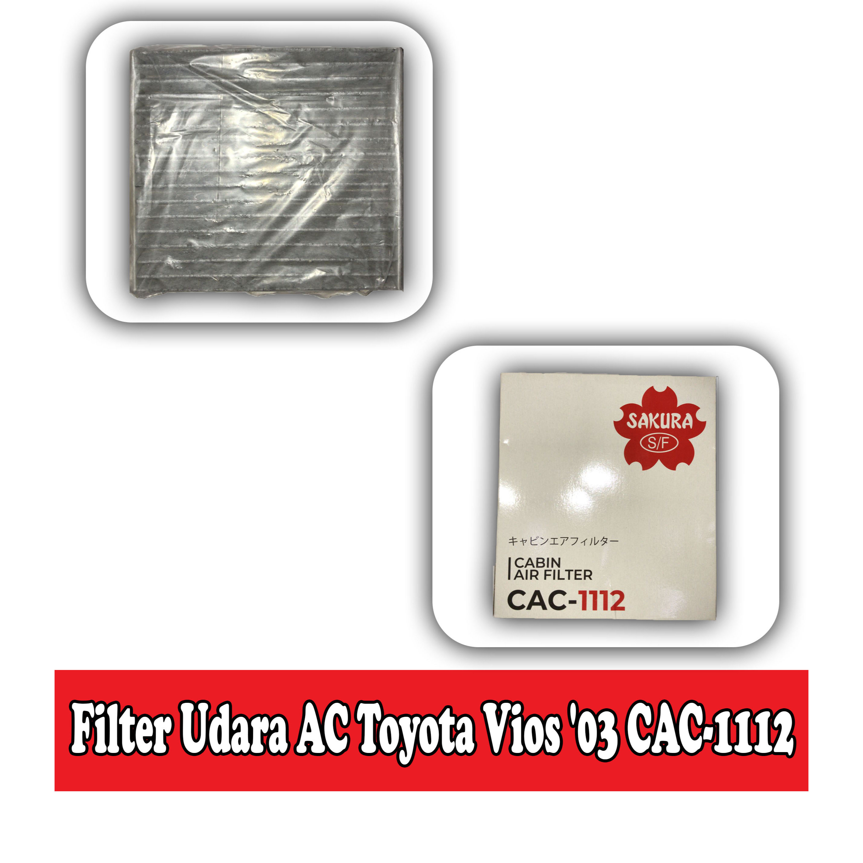 Jual Filter Udara AC Toyota Fortuner CAC-1112 Sakura -41405 | Shopee ...